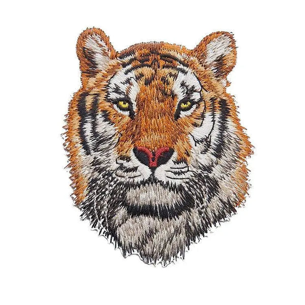 Tiger Head Embroidered Patch | Tiger-Universe