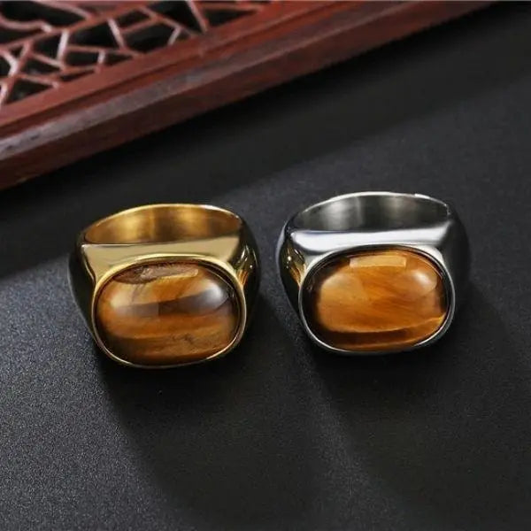 Tiger Eye Ring Gold | Tiger-Universe